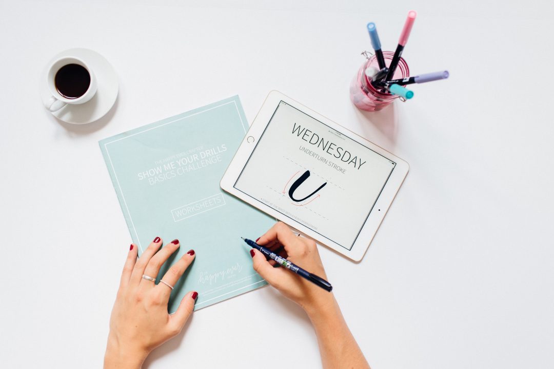 The Basic Calligraphy Strokes Demonstrated | The Happy Ever Crafter
