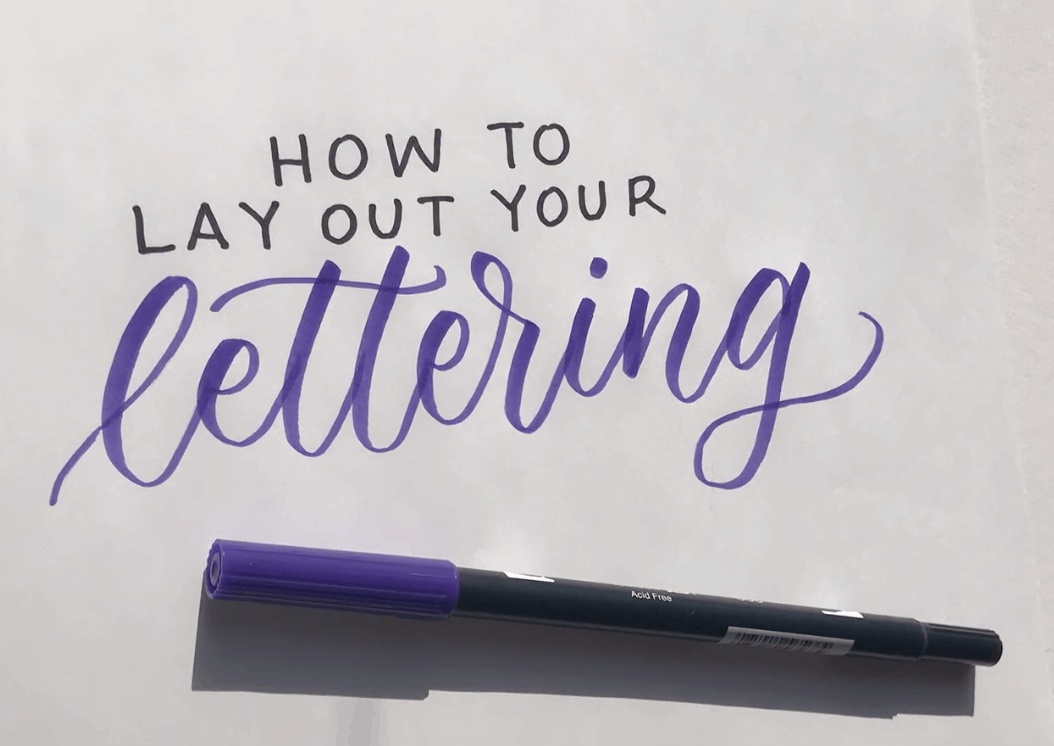 3 Hacks For Laying Out Calligraphy Letters - The Happy Ever Crafter Inc.