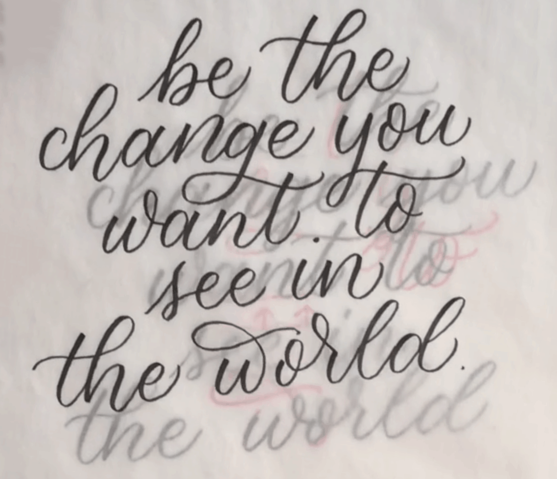 3 Hacks For Laying Out Calligraphy Letters - The Happy Ever Crafter Inc.