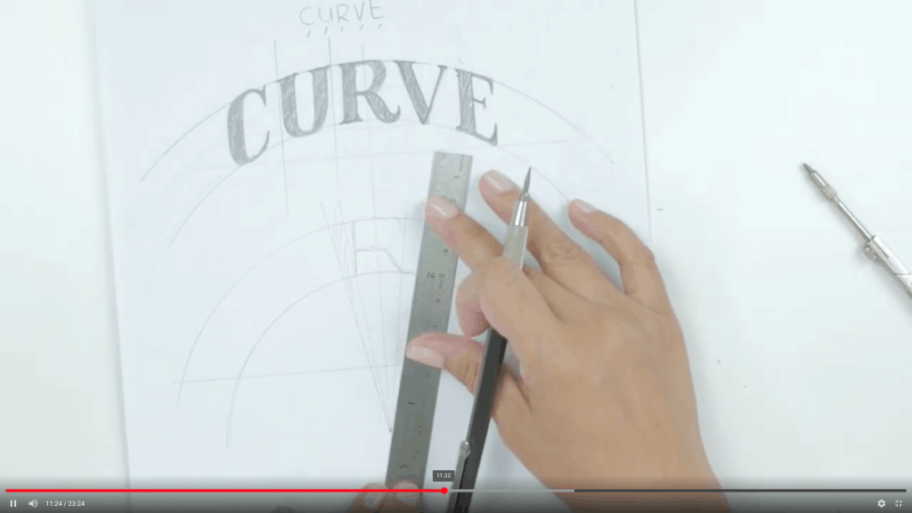 How To: Do Lettering On A Curve! - The Happy Ever Crafter Inc.