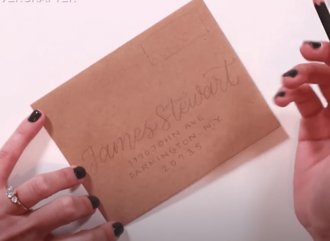 3 Easy Designs To Up Your Envelope Addressing Game - The Happy Ever ...