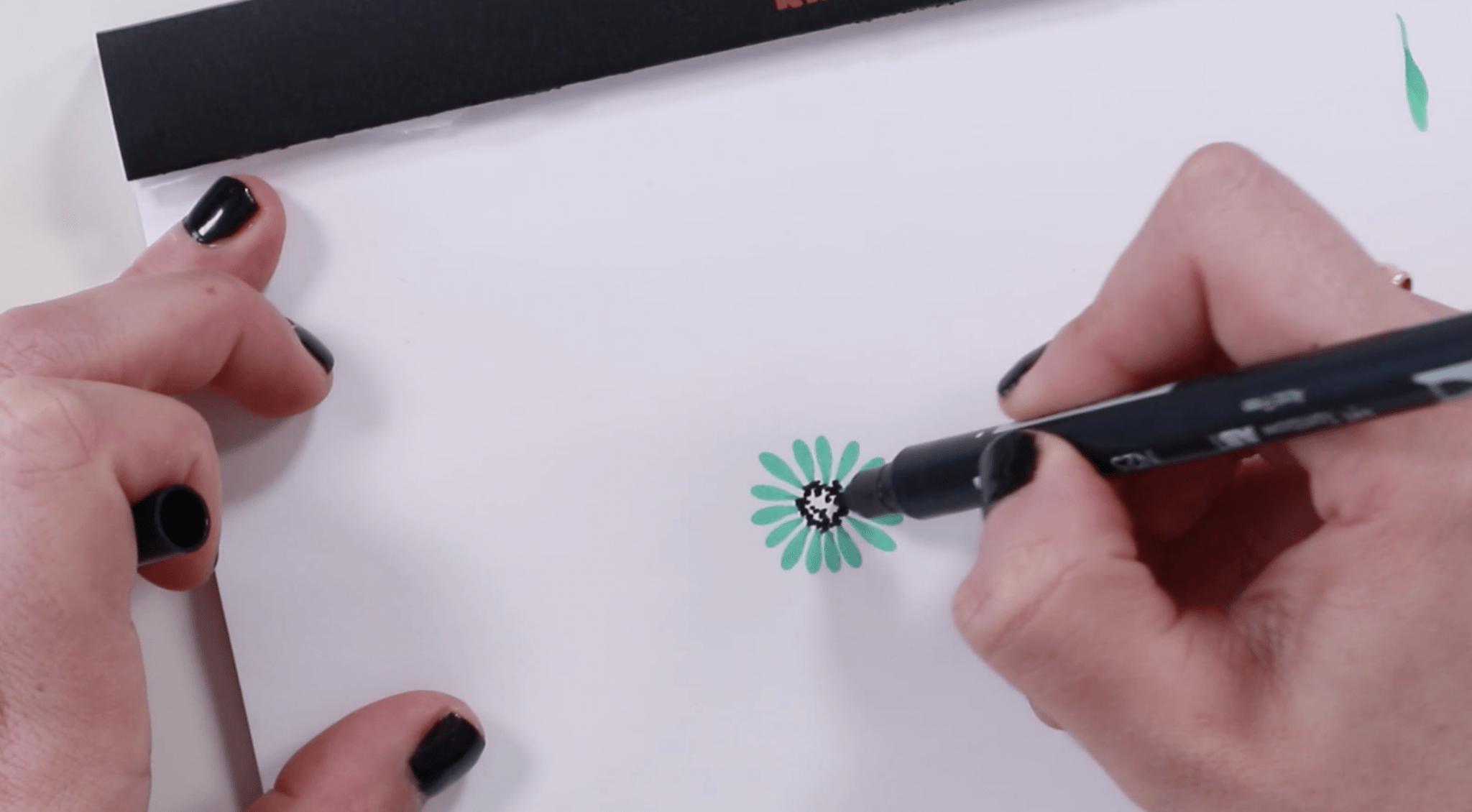 The Easiest Brush Pen Flower EVER - The Happy Ever Crafter Inc.