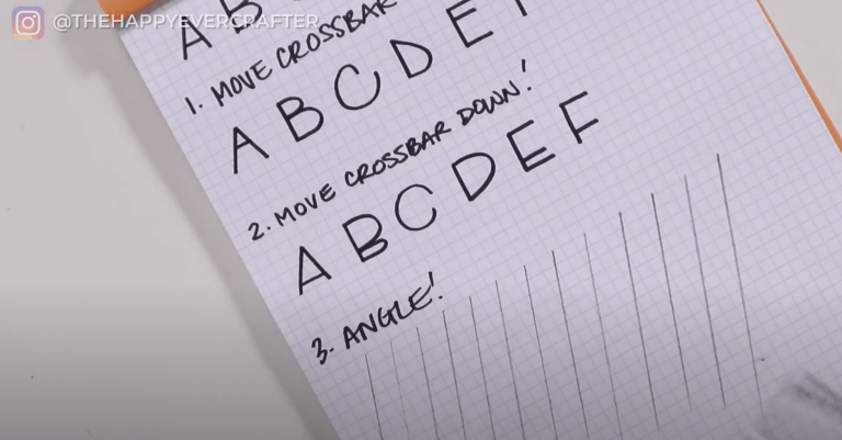 3 Easy Ways to Improve Your Block Lettering - The Happy Ever Crafter Inc.