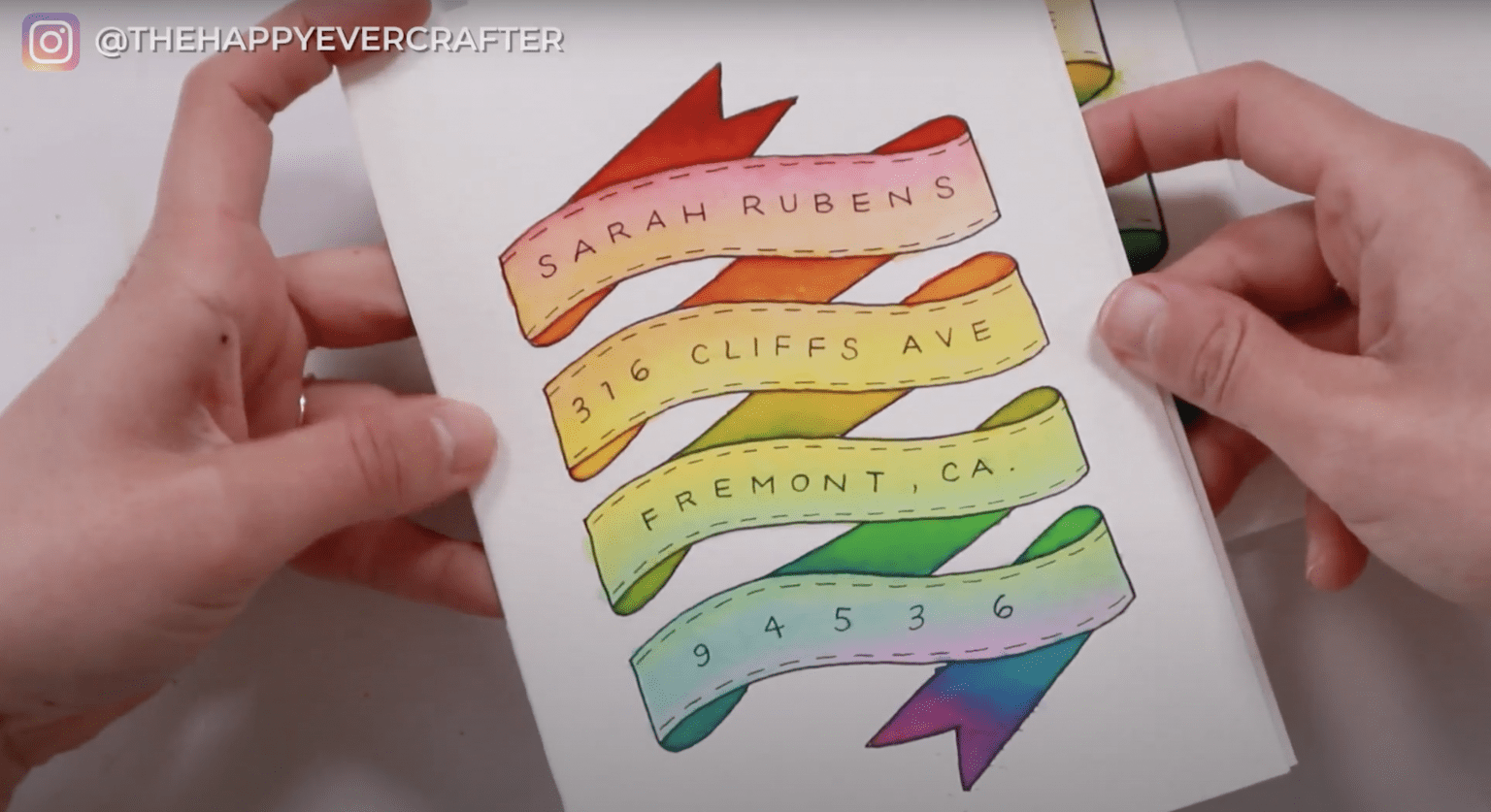 How to Make an Easy Watercolour Rainbow Banner - The Happy Ever Crafter