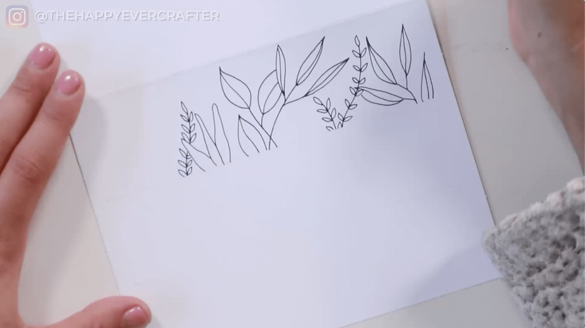Super Simple DIY Botanical Birthday Card - The Happy Ever Crafter Inc.