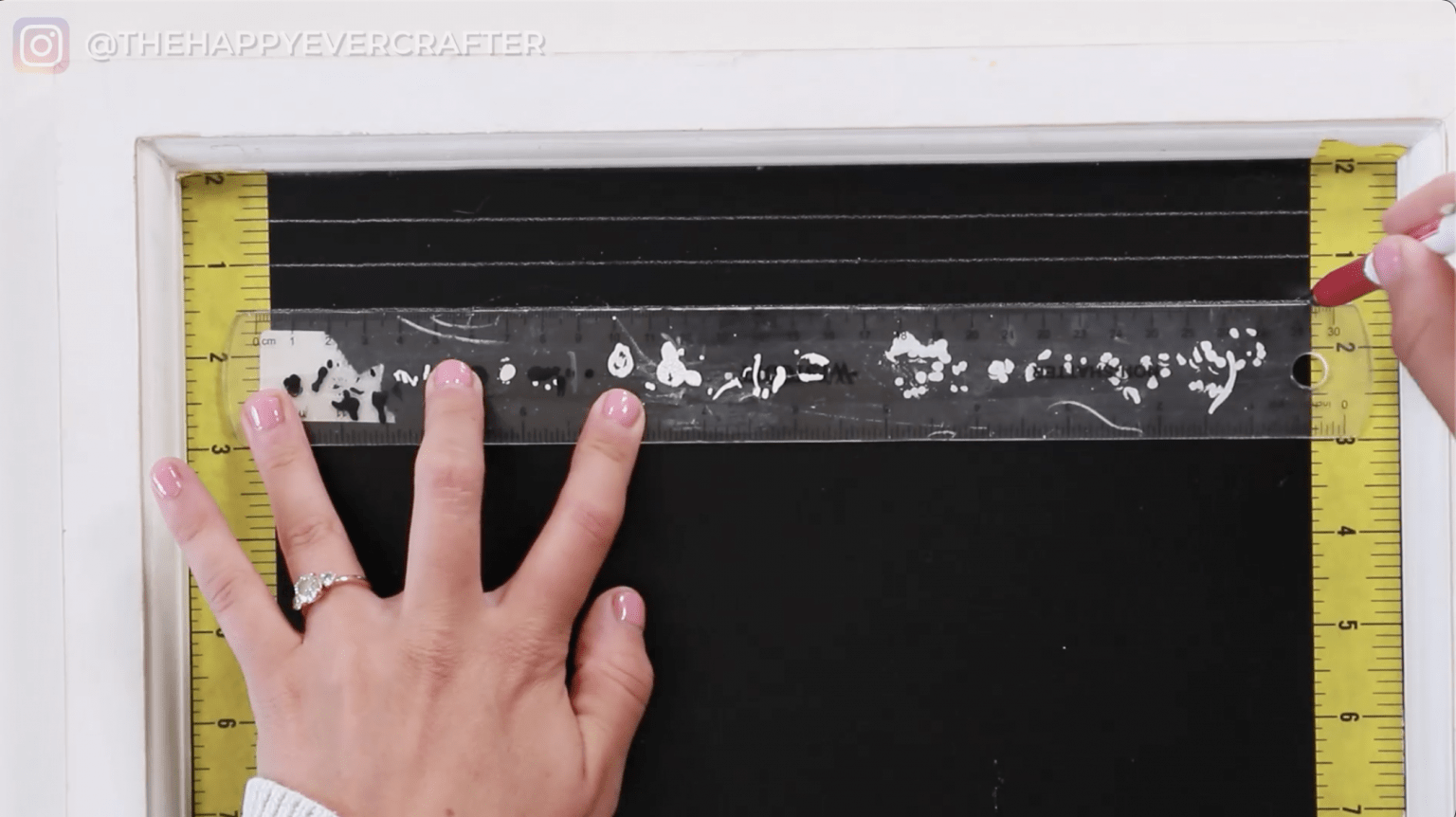 GENIUS HACK for Lettering on Signage: Ruler Scotch Tape! - The Happy ...