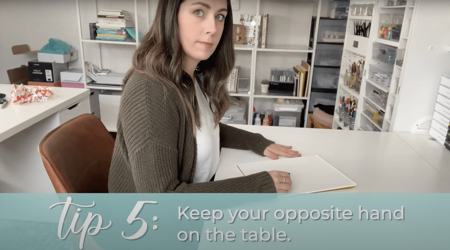 5 Tips For Calligraphy Posture - The Happy Ever Crafter Inc.