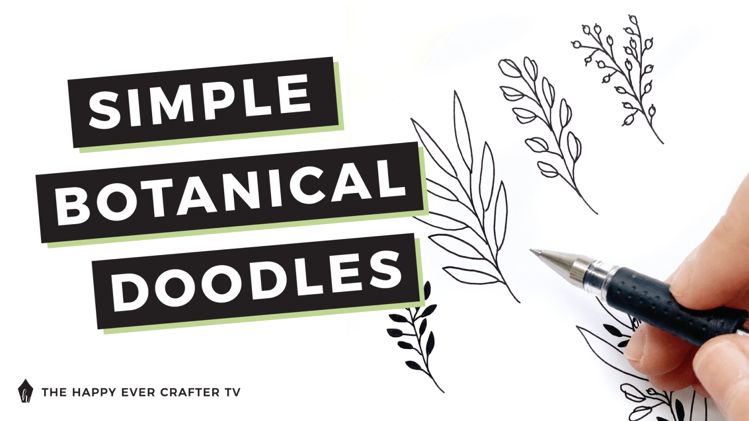 5 Dead-Simple Bujo Floral Doodles - The Happy Ever Crafter Inc.