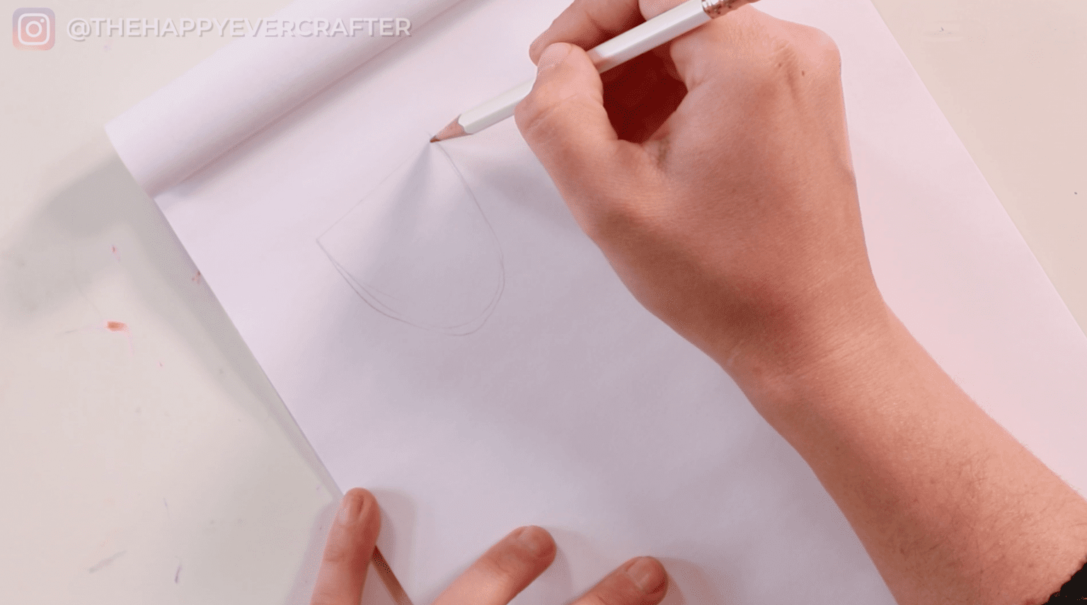 How to Draw a Tulip - The Happy Ever Crafter Inc.