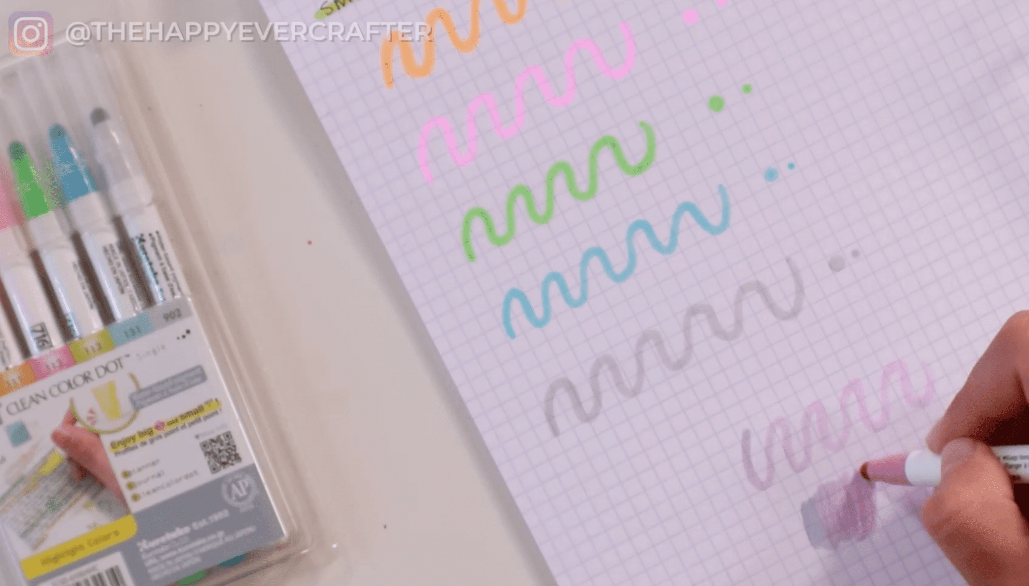 Zig Clean Color Dot Pens Review - The Happy Ever Crafter Inc.