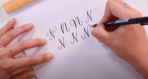 15 Ways To Write Letter N in Brush Calligraphy - The Happy Ever Crafter ...