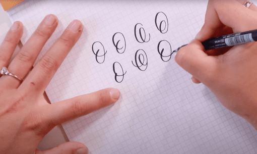 15 Ways To Write Letter O in Brush Calligraphy - The Happy Ever Crafter ...