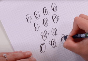 15 Ways To Write Letter O in Brush Calligraphy - The Happy Ever Crafter ...