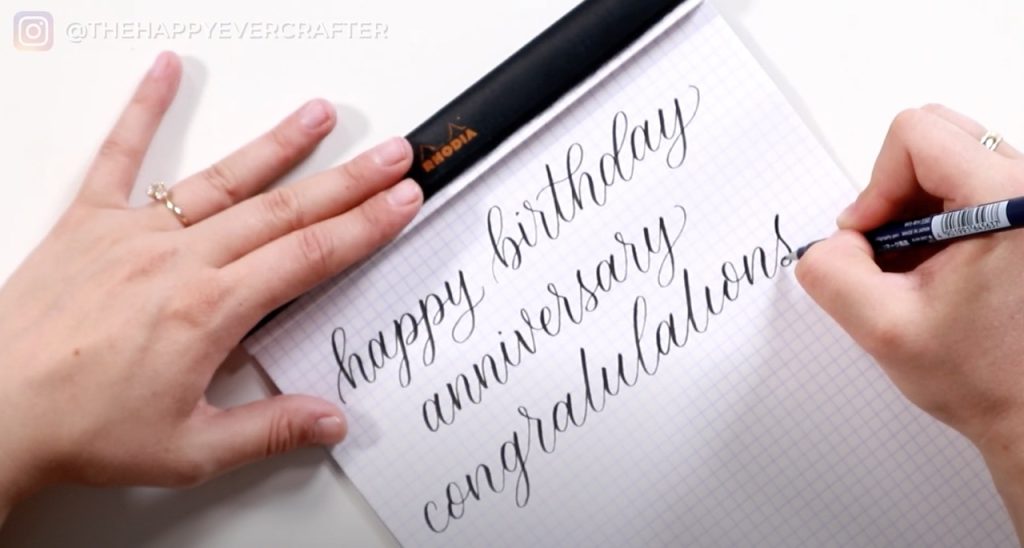 DIY Hand-Lettered Greeting Card Sentiments - The Happy Ever Crafter Inc.