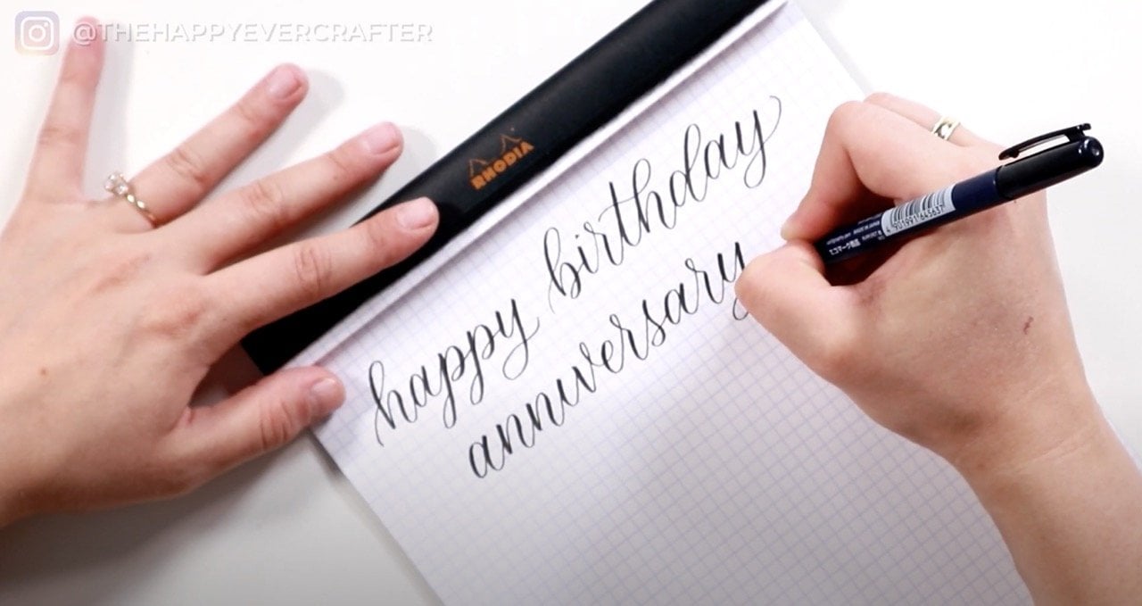 DIY Hand-Lettered Greeting Card Sentiments - The Happy Ever Crafter Inc.