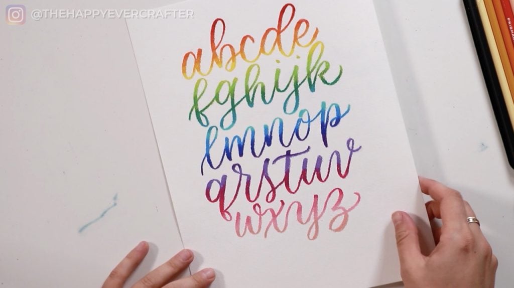 Lettering with Colored Pencils - The Happy Ever Crafter Inc.