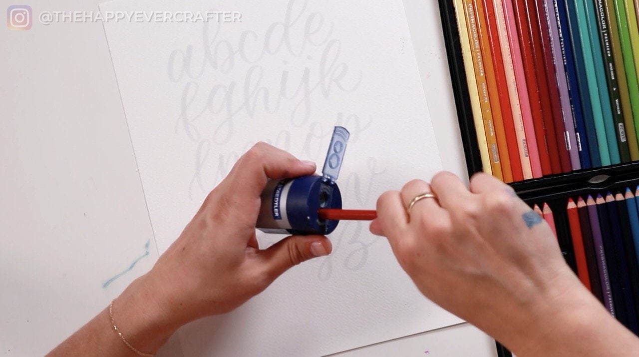 Lettering with Colored Pencils - The Happy Ever Crafter Inc.