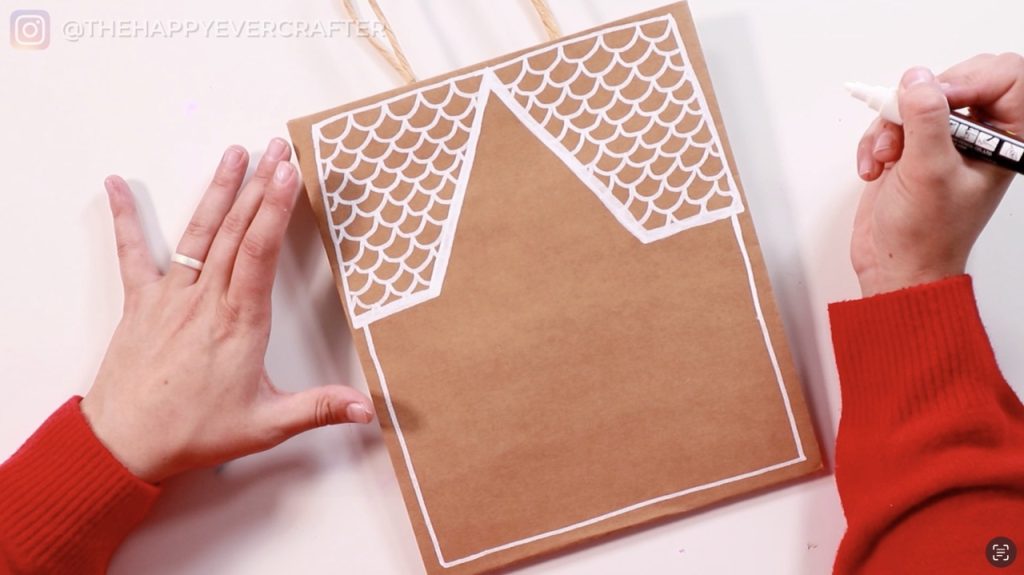 DIY Gingerbread House Gift Bag - The Happy Ever Crafter Inc.