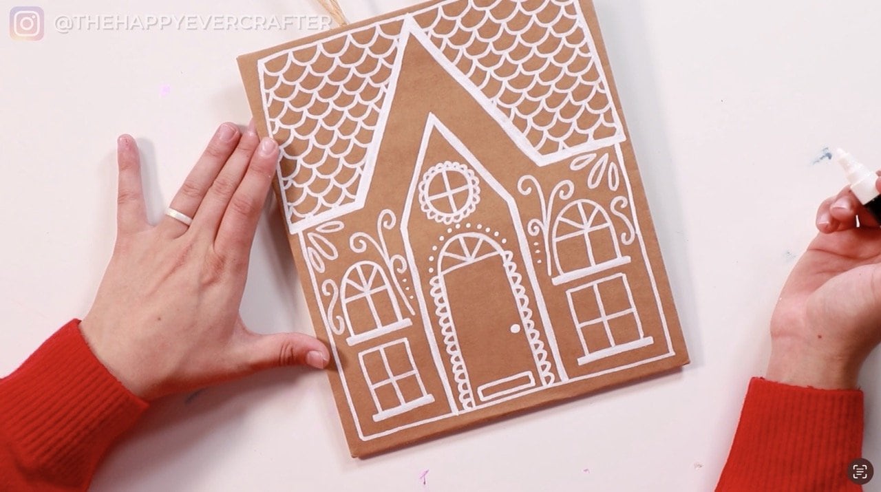 DIY Gingerbread House Gift Bag - The Happy Ever Crafter Inc.